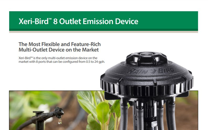 XeriBird 8 Drip Emitter: Enhance Your Irrigation System — Big Frog Supply