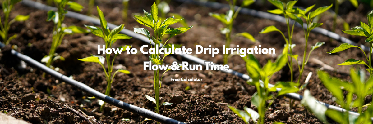 How to Calculate Drip Irrigation Flow & Run Time (Free Calculator ...