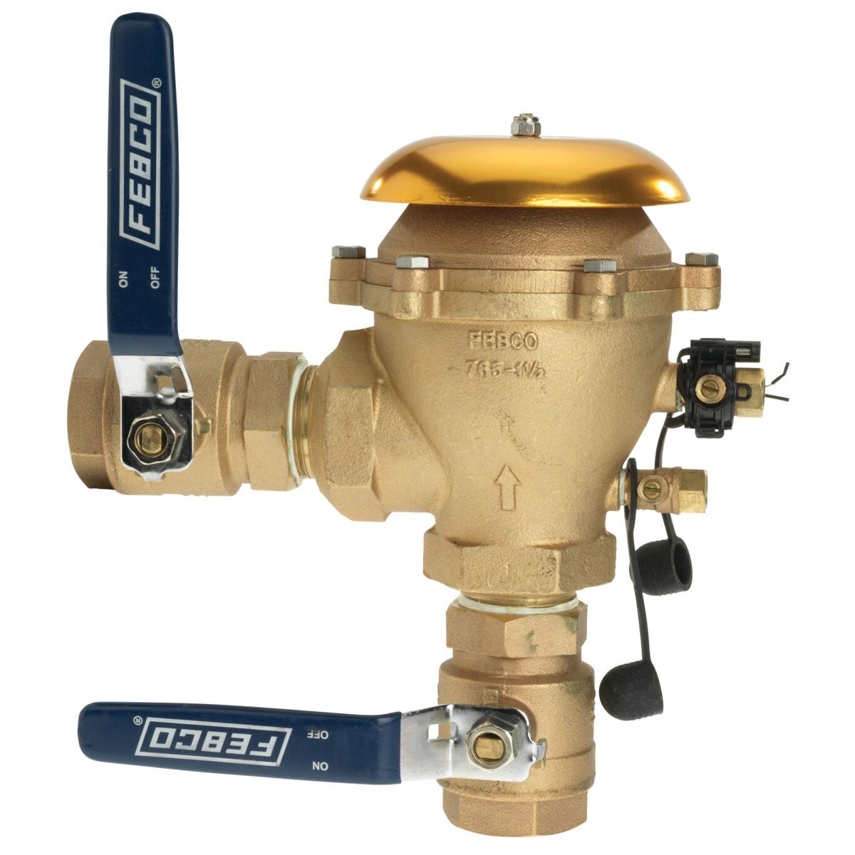 Febco 11/2" Pressure Vacuum Breaker 765-QT-FZ PVB 1 1/2 Bronze Pressur ...