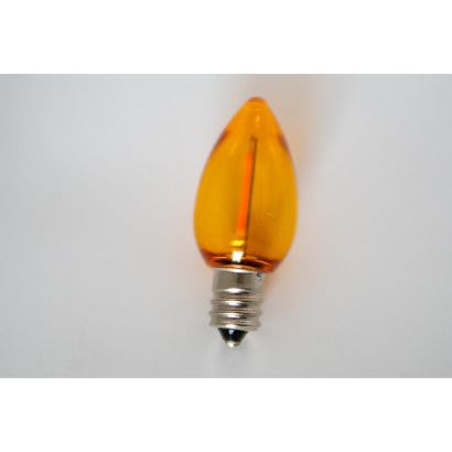 Seasonal Source - LED-C7-ORG-FIL - C7 LED Filament Orange Bulb 25 ea ...