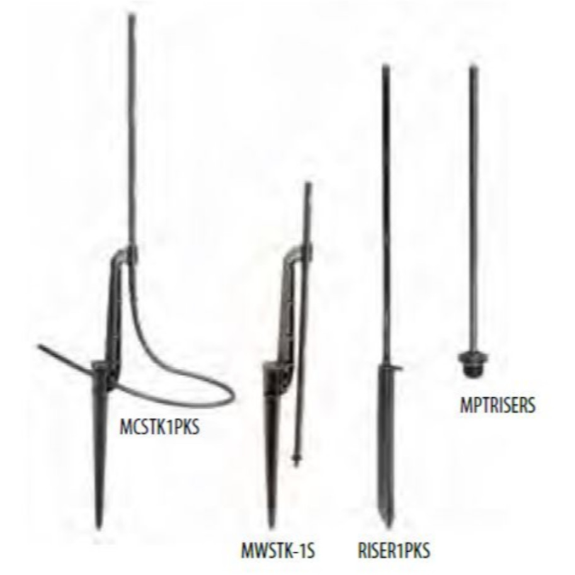 Rain Bird RS025T - 1/4 in. Flex Riser Stake - Threaded — Big Frog Supply