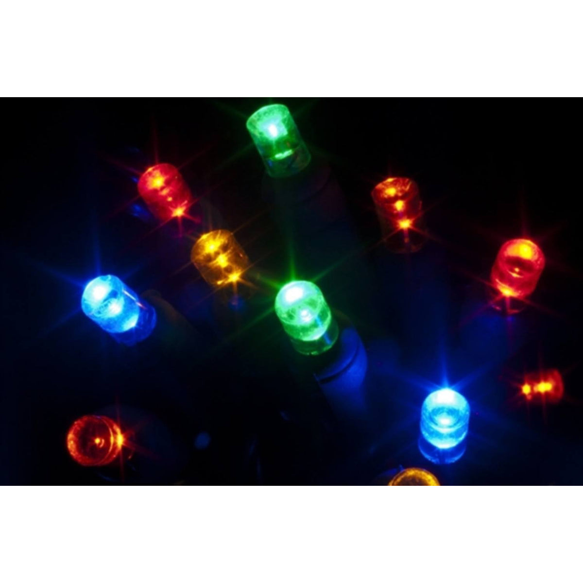 LED 5MM String Lights, Multicolored, 70 Bulbs, 4" Spacing — Big Frog Supply