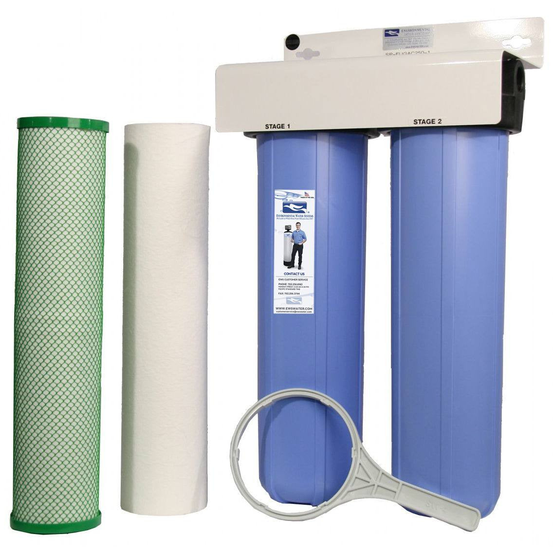 EWS CS-BB-FUGAC200A-1 Cartridge Filter 3/4" - 1" Line — Big Frog Supply